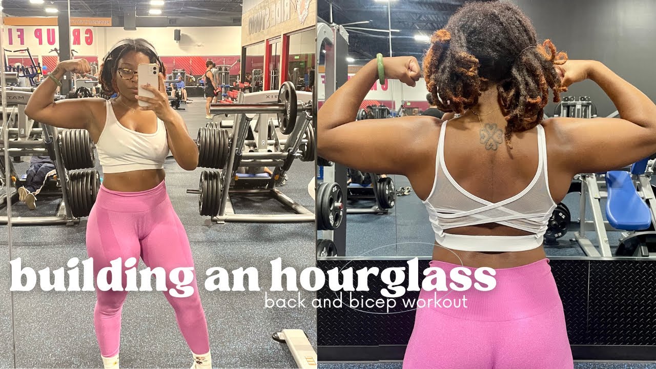 Building an Hourglass Figure, Back & Bicep Workout - YouTube