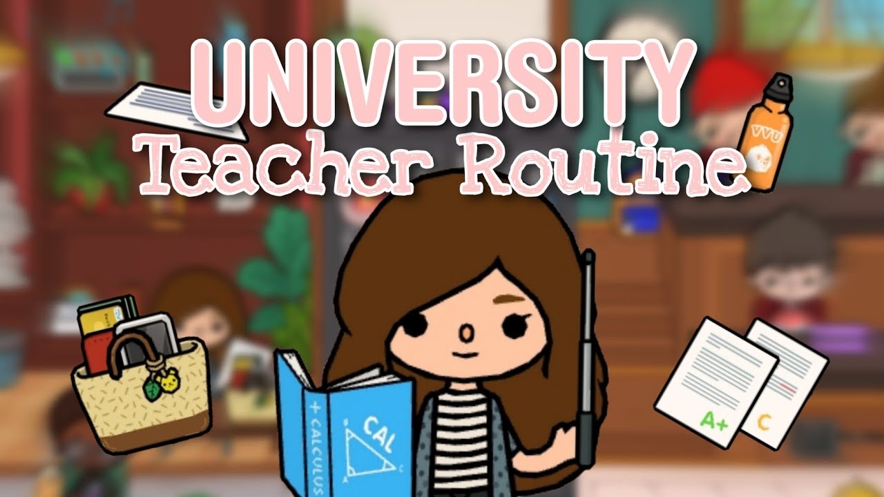 UNIVERSITY TEACHER ROUTINE in TOCA LIFE WORLD - YouTube