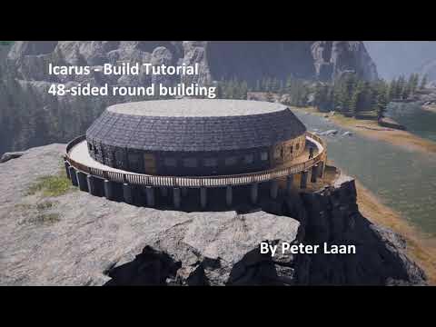 Icarus - Build Tutorial - 48 Sided Building - YouTube