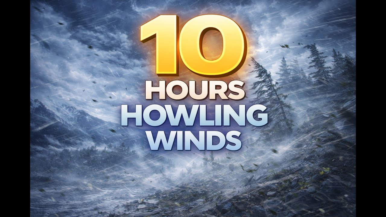 10 Hours Howling Wind Sound | For Meditation, Relaxation, and Deep ...