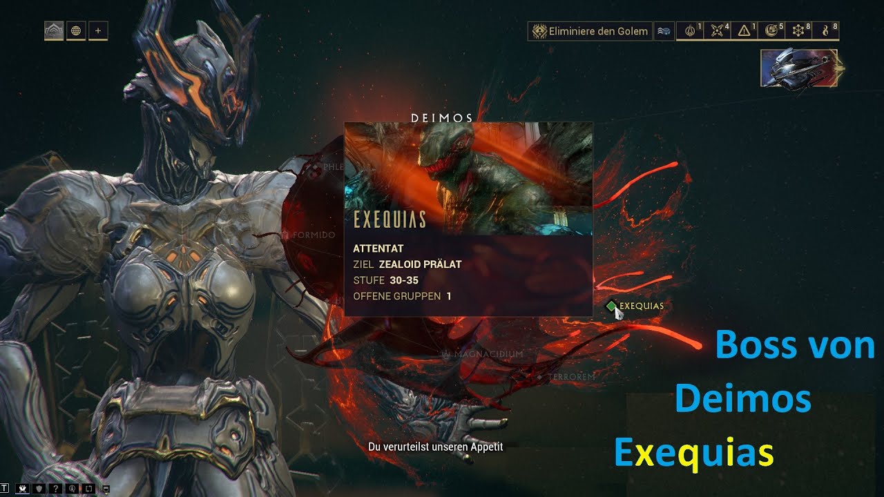 Warframe Boss Exequias von Deimos - YouTube