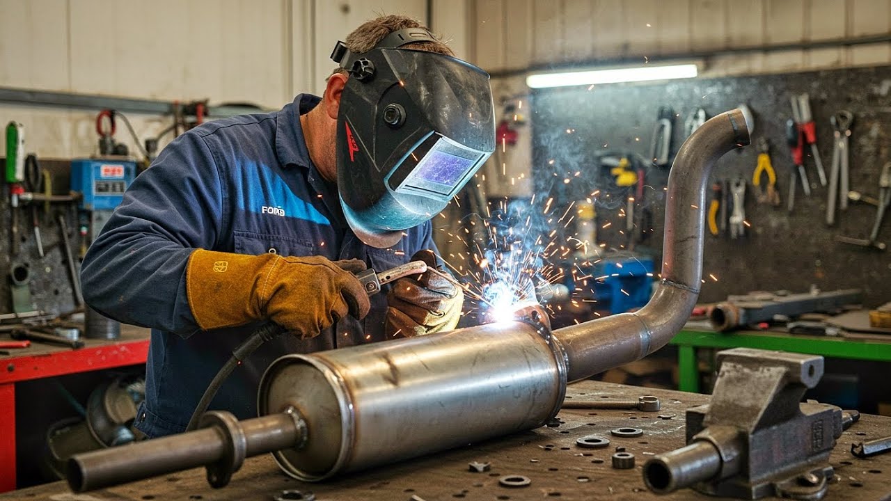 How Ford 3610 Uk Tractor Silencer is Produced | Tractor Silencer ...