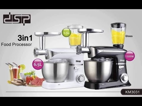 DSP Multifunctional food processor 3in1 1300W - YouTube