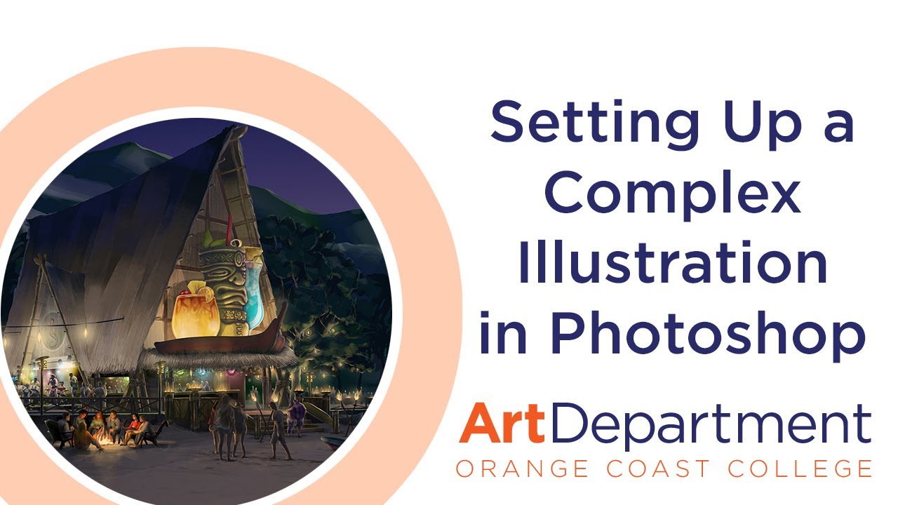 How to Set Up a Complex Illustration in Photoshop - YouTube
