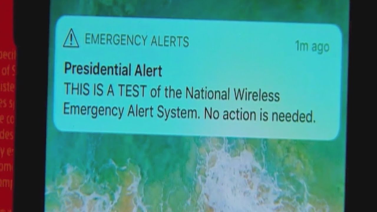 National emergency alert to hit phones Wednesday, Oct 4 - YouTube