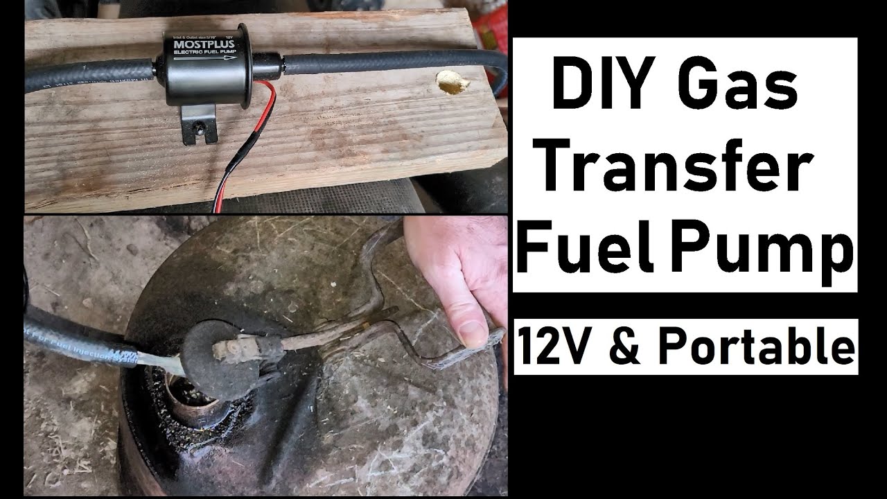 How to Make a DIY 12V Portable Gas Transfer Fuel Pump - Quick and Easy ...