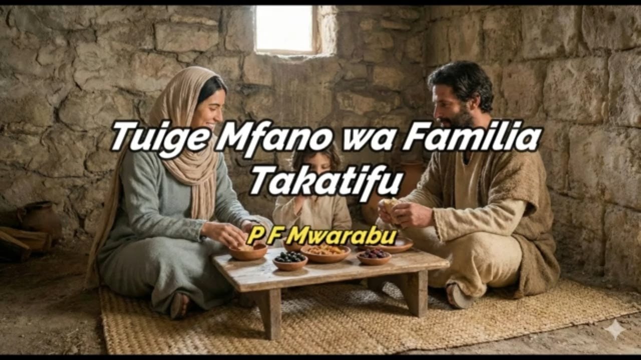 Tuige Mfano wa Familia Takatifu - P F Mwarabu (Lyrics video) - YouTube