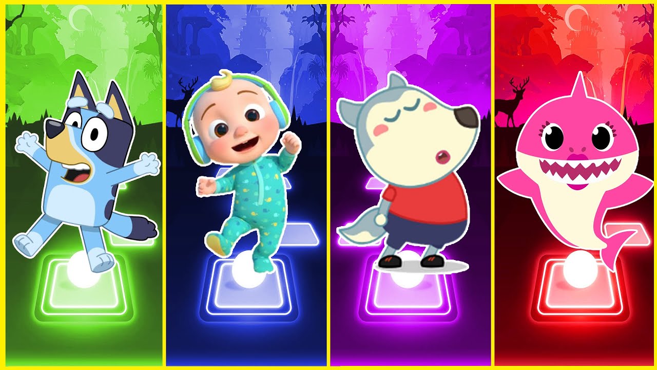Bluey 🆚 Cocomelon 🆚 Wolfoo 🆚 Baby Shark Who WIN ? - YouTube