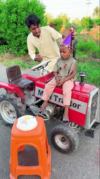 masoom bacha vs mini tractor wala 🎂🆕 - YouTube
