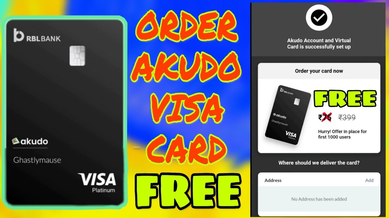 How To Order/Get Akudo Debit Card For Free ! Akudo Debit card Order ...