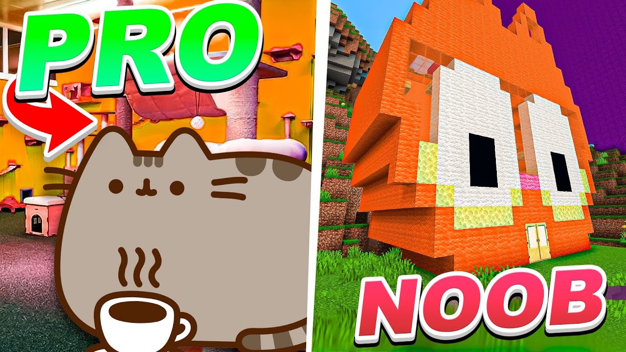 Building the CUTEST Cat Cafe in Minecraft! Aphmau Noob vs Pro - YouTube