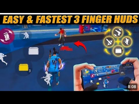 TOP 5 BEST CUSTOM HUD FREE FIRE 3 FINGER CLAW | BETTER THAN PC PLAYER | THREE FINGER CUSTOM HUD ...