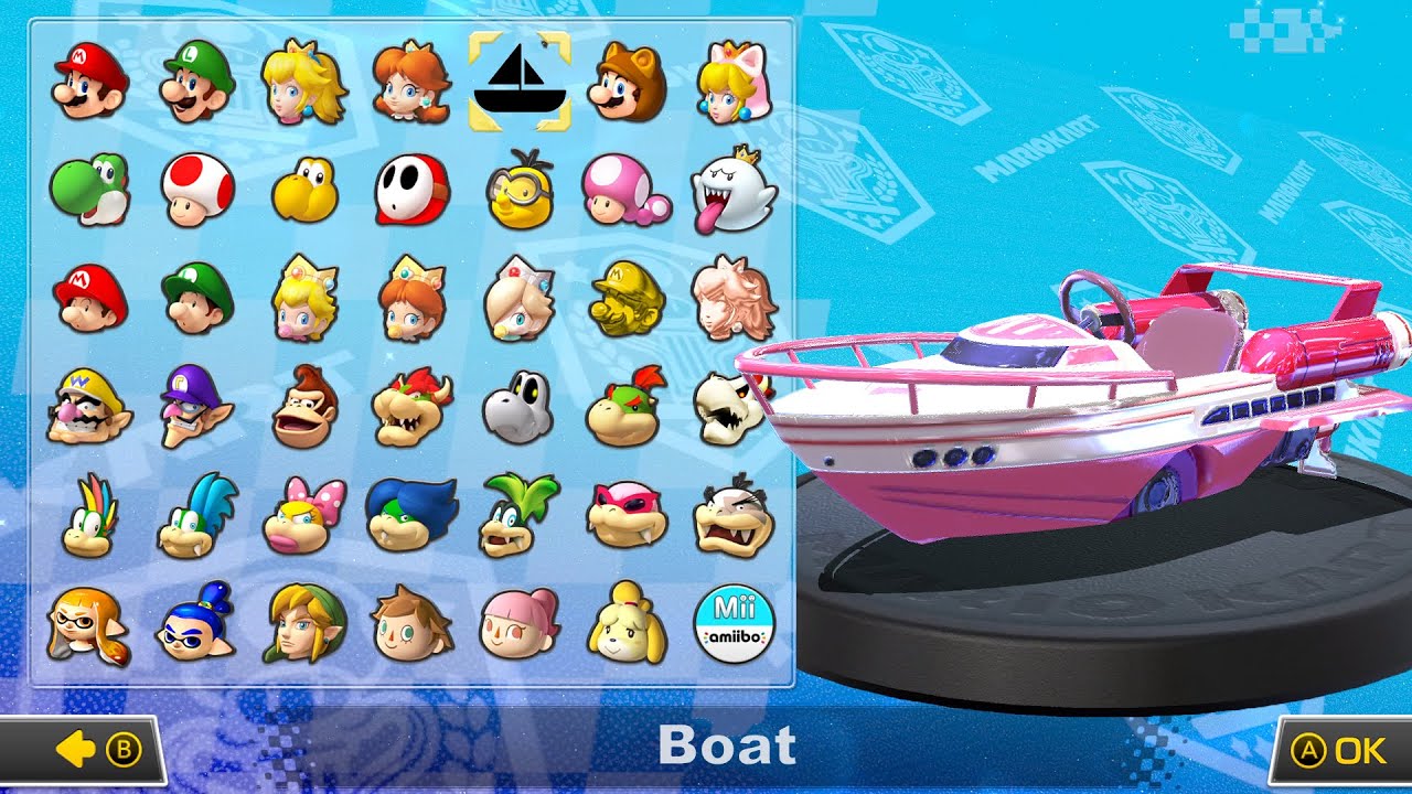What if you play Boat in Mario Kart 8 Deluxe (Mushroom Cup) 4K60FPS ...