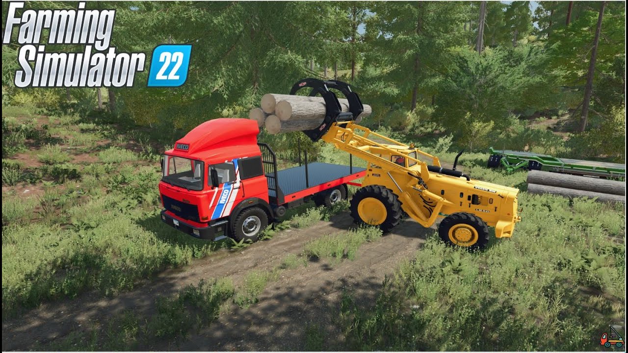 Loading Logs With Old Volvo Loader | Silverrun Forest Map | Farming Simulator 22 Platinum ...