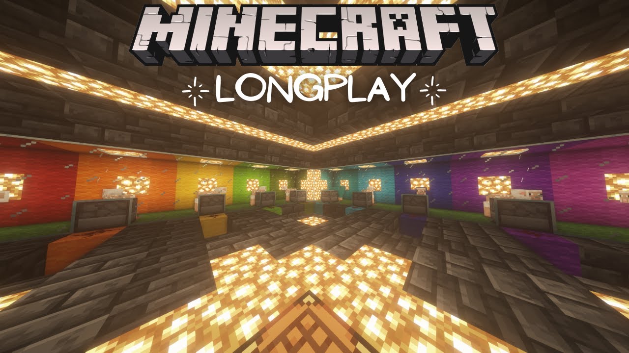 Minecraft Hardcore Longplay - Relaxing Adventure, Building a Rainbow ...