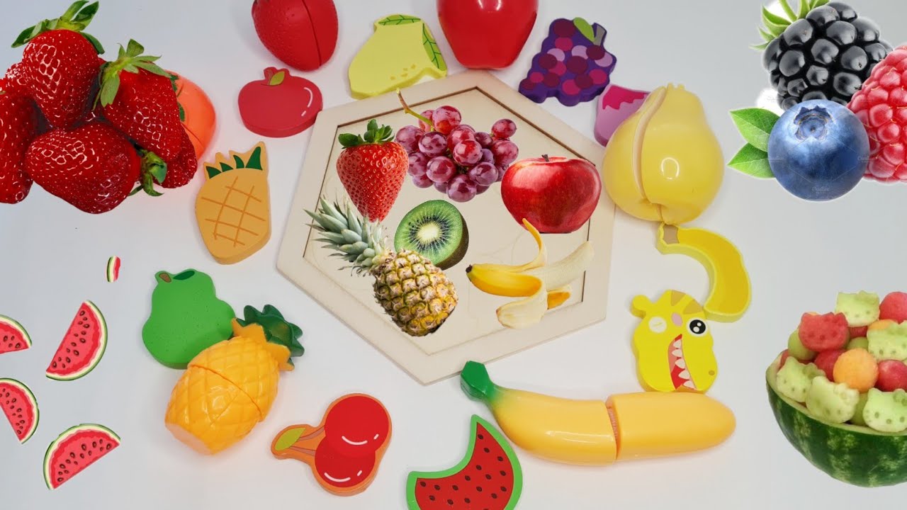 Magic Wooden Fruits | learn Fruits with Magic - YouTube