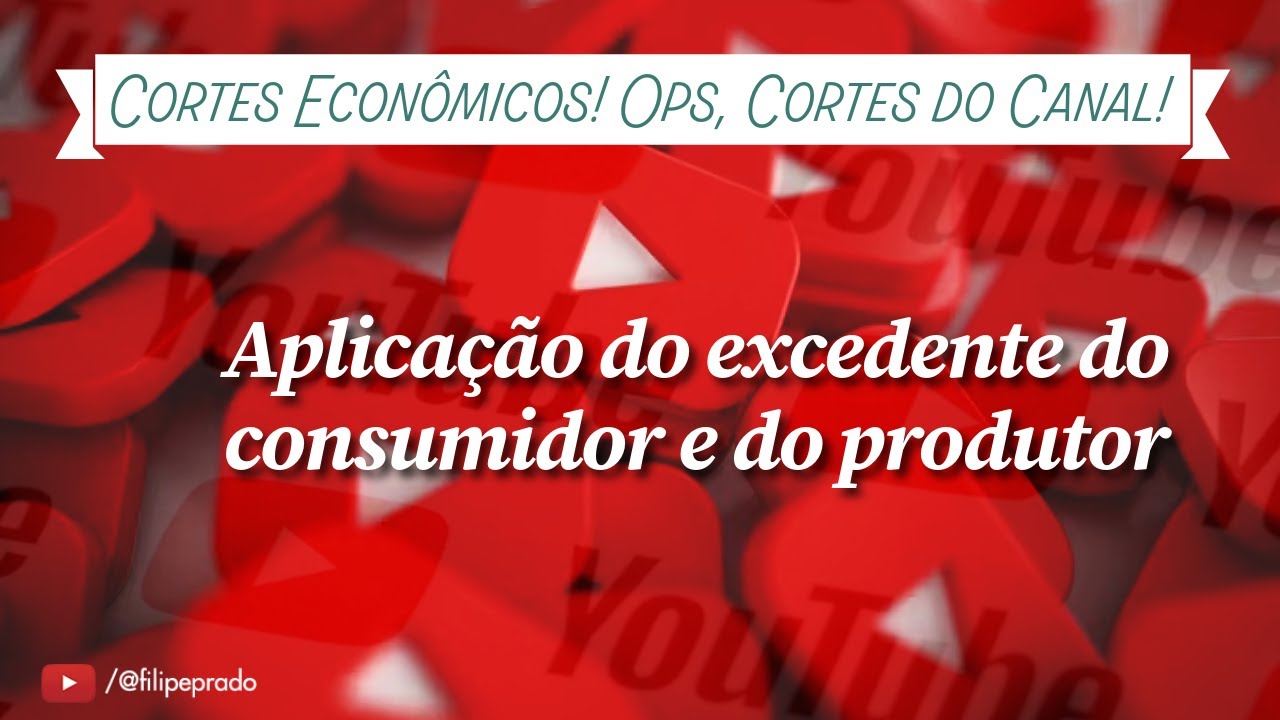 Aplicação do excedente do consumidor e do produtor - YouTube