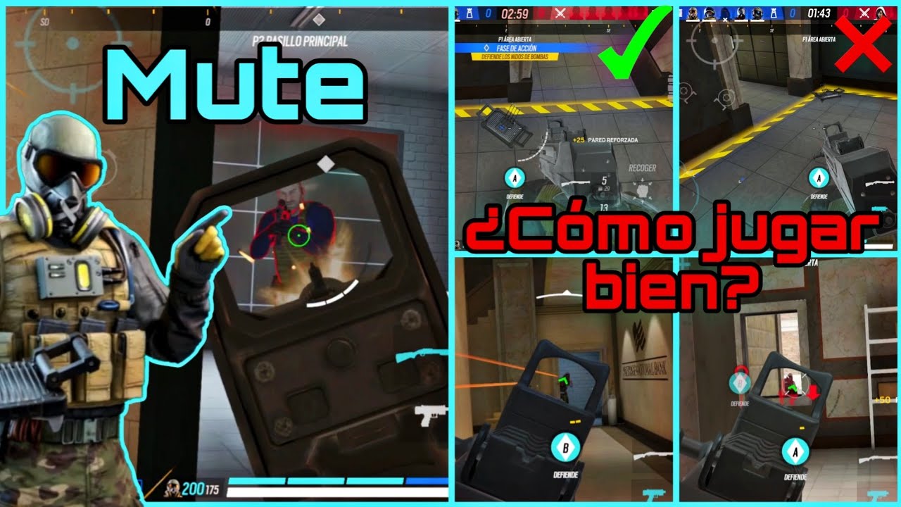 COMO JUGAR con MUTE 🤿 APRENDE a UTILIZAR A MUTE | Rainbow Six Mobile ...