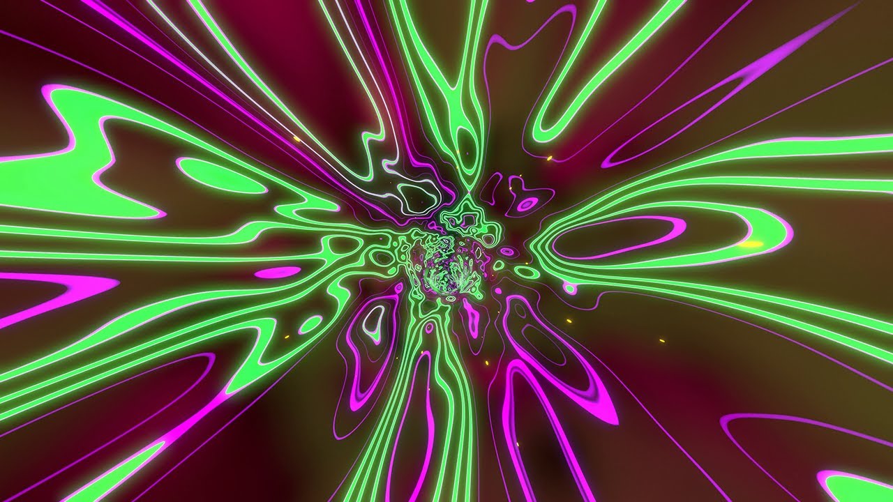 Abstract Background Video Color Changing Relaxing Neon Tunnel ASMR 4K ...