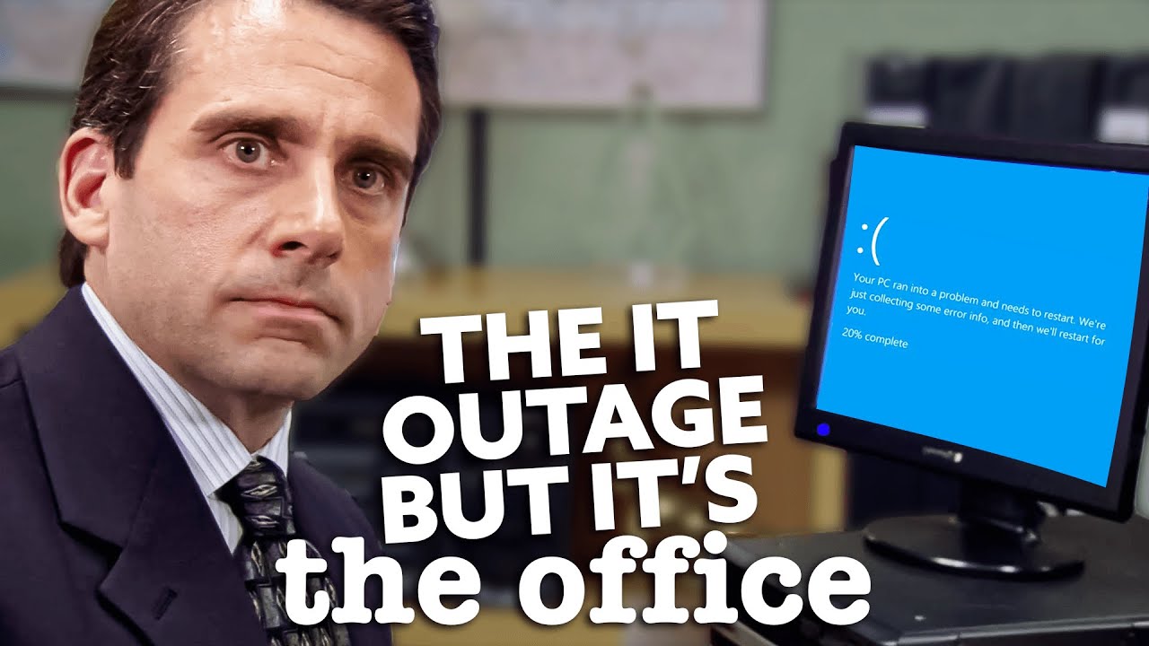 the microsoft outage explained by the office | The Office US | Comedy ...
