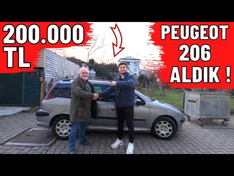 200.000 TL PEUGEOT 206 ALDIK !
