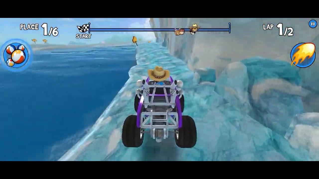 Beach buggy racing game_Daily Challenge_GlacierGulch, Rock Stomperkart ...