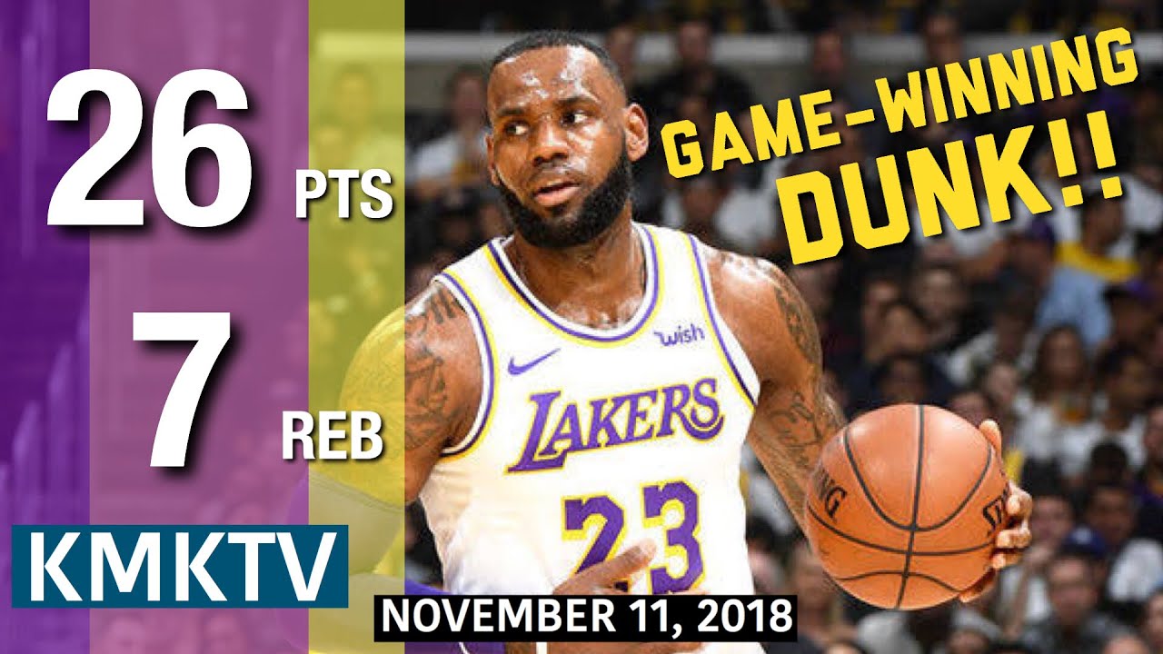 LeBron James Full Highlights Lakers vs Hawks | Nov 11, 2018 - YouTube