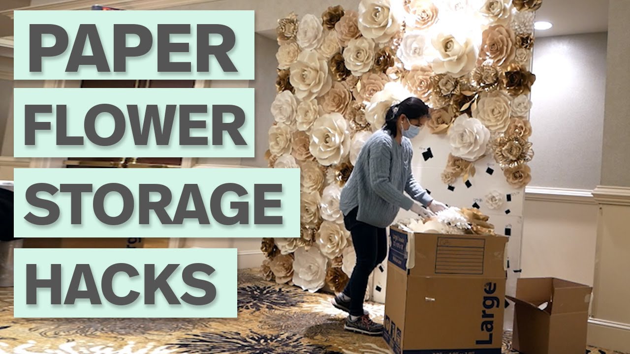 How I Store Paper Flowers for Perfect Flower Walls: Easy Organization ...