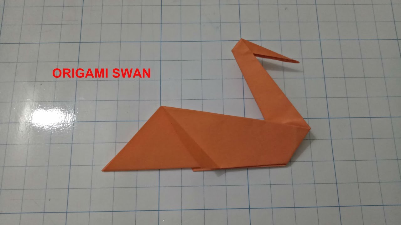 Diy Origami a paper swan/easy fold a swan/how to make a swan - YouTube