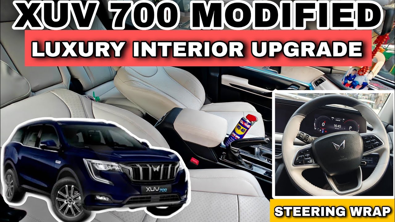 #mahindra XUV 700 Modified Luxury interior sequential tail light ...