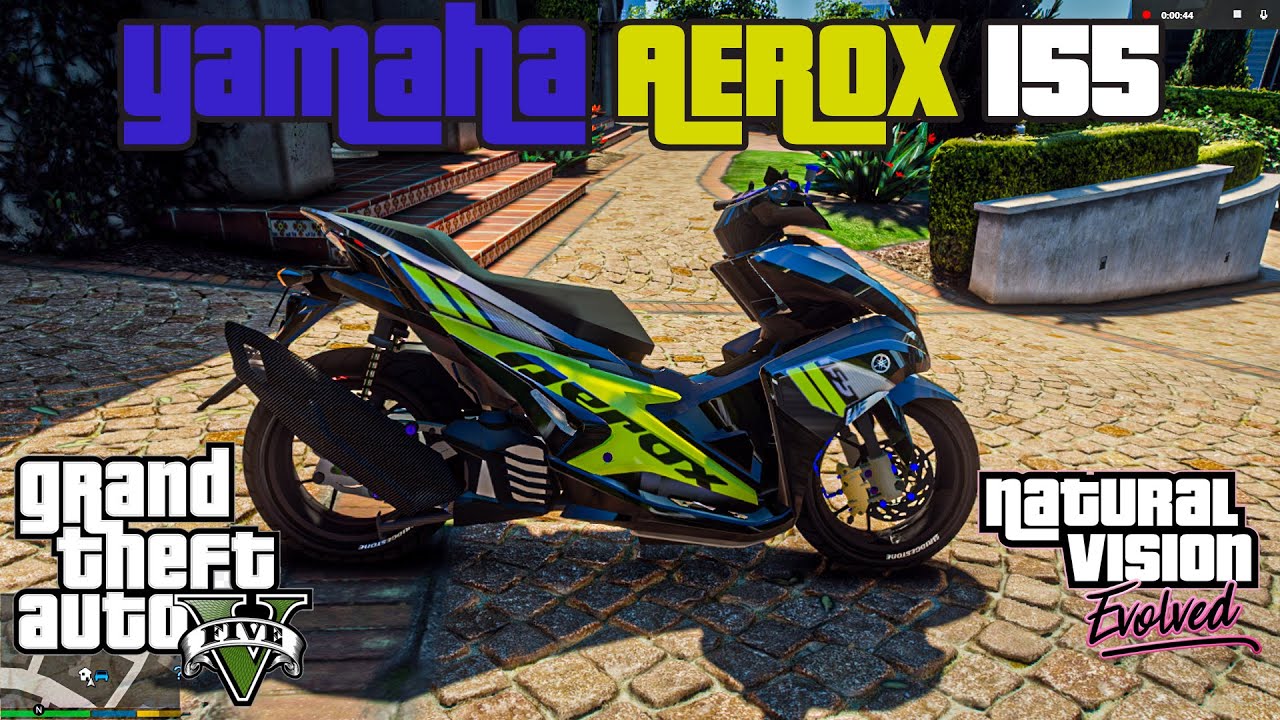 GTA5: Yamaha AEROX 155: add-on: 2021 - YouTube
