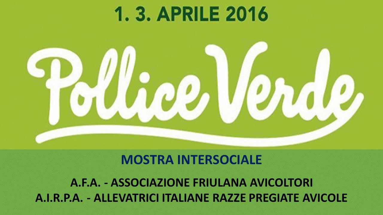 Pollice verde 2016 - YouTube