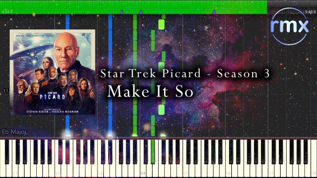 Star Trek: Picard - Season 3 - Make It So (Piano Solo) Arrangement FREE ...