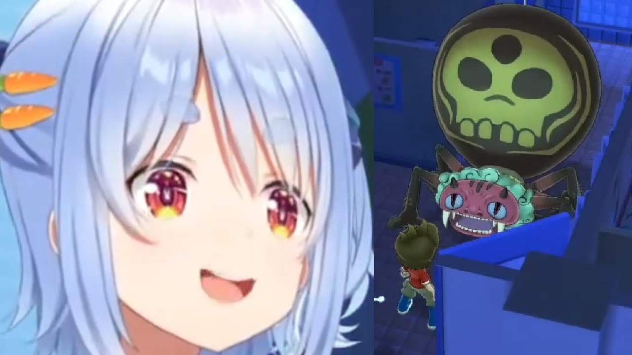 Pekora gets jumpscared by Tarantutor (Youkai Watch) [Hololive/Eng Sub ...