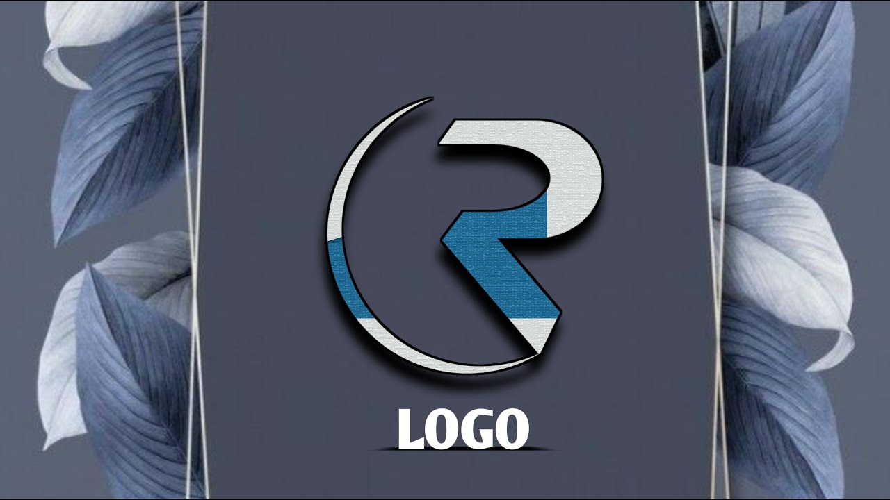 How To create R Professional Logo On Mobile - YouTube