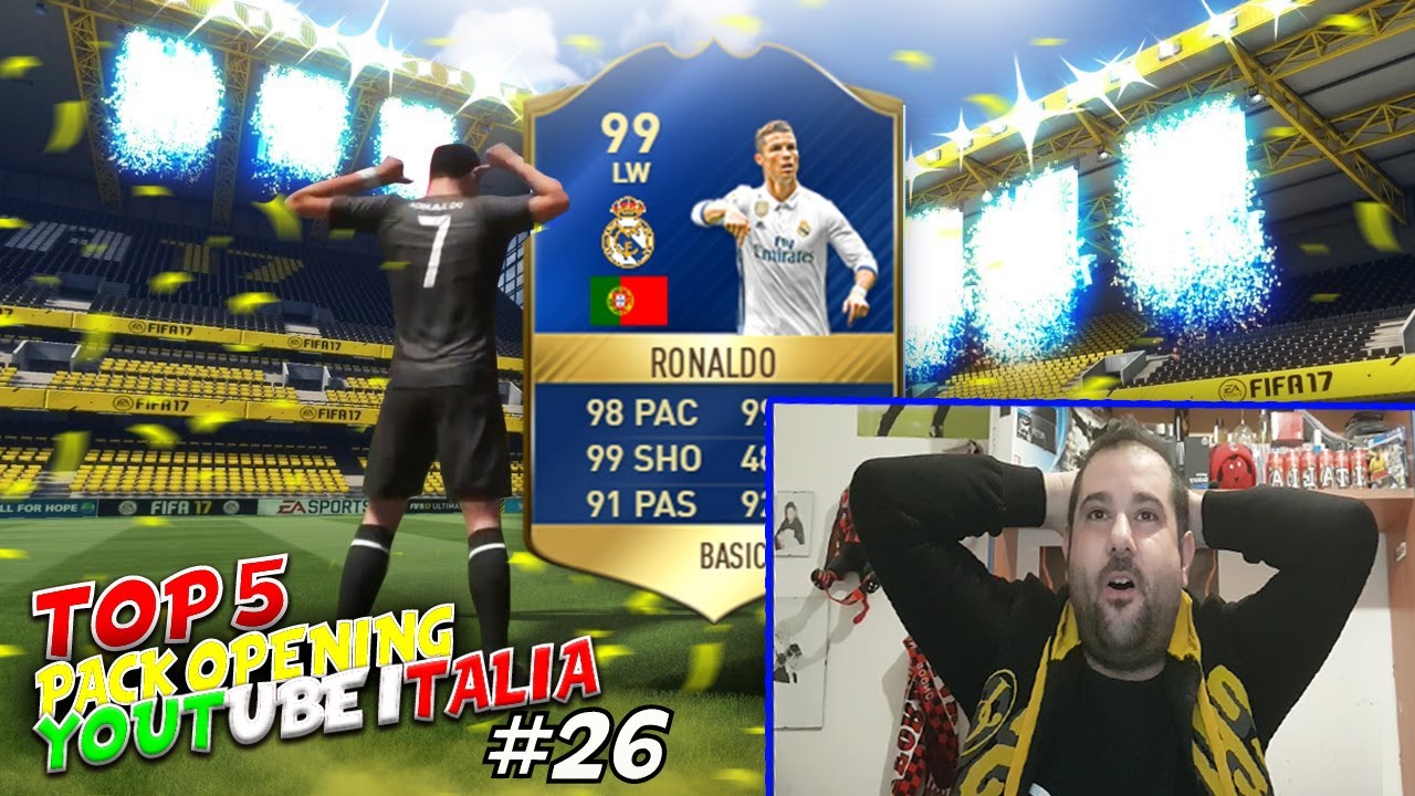 CRISTIANO RONALDO TOTS 99 in a PACK! IL PRIMO IN ITALIA! • [Top 5 Pack ...