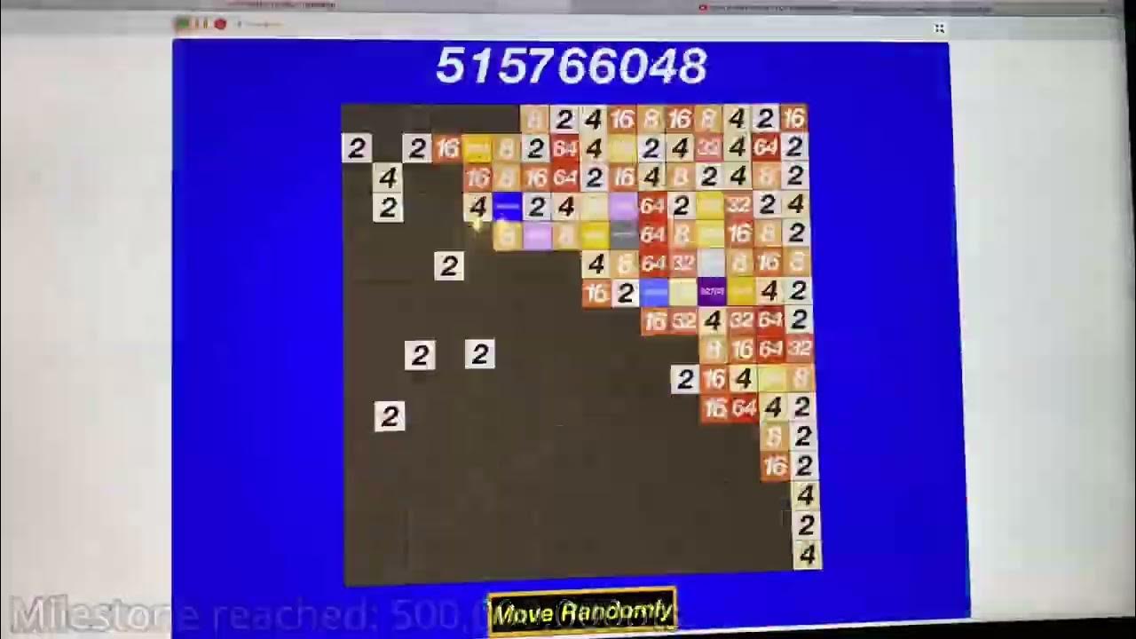 2048 16x16: timelapse to 1,000,000,000pts - YouTube