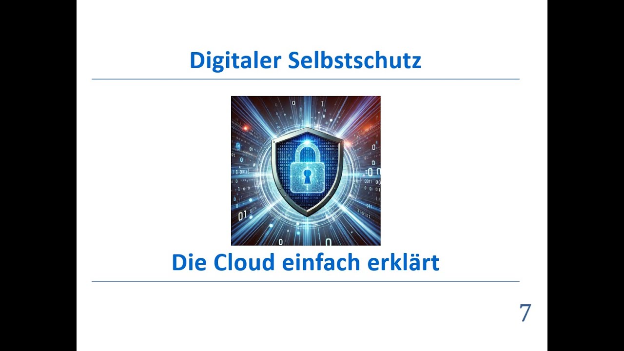 Digitaler Selbstschutz - Die Cloud einfach erklärt - YouTube