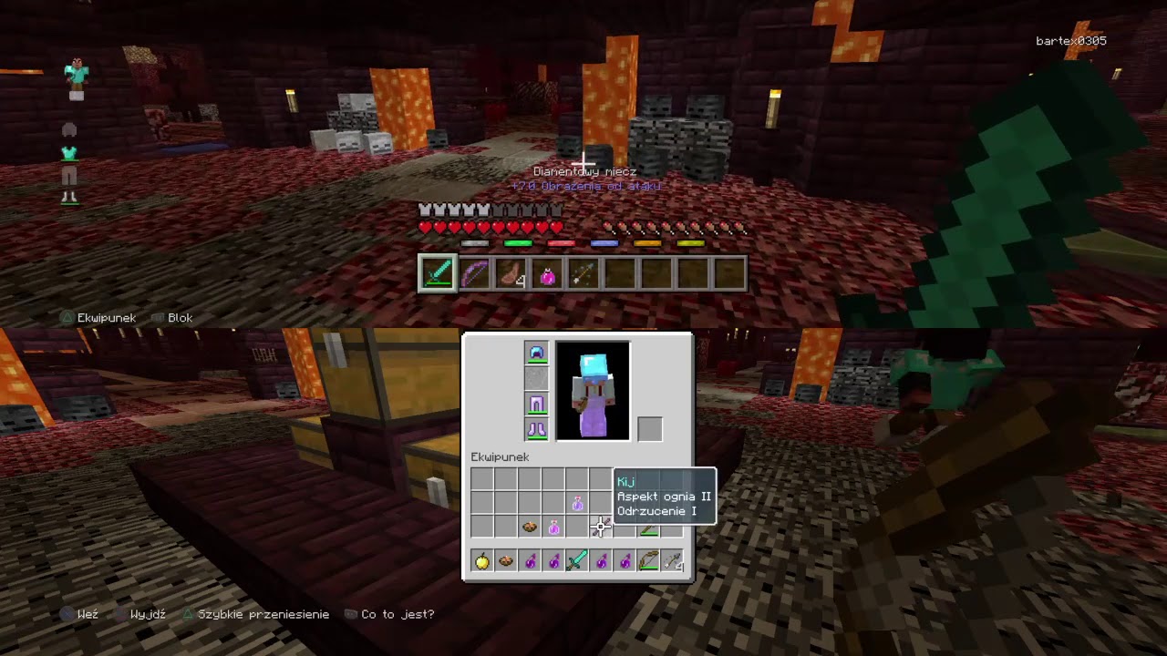 Minecraft: znuw walki patryk nadolym ekranie - YouTube