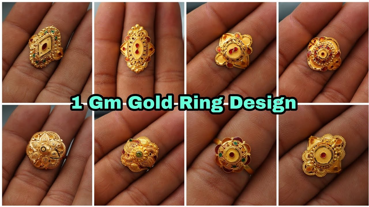 latest light 22k gold ring designs with weight and price, simple ring ...