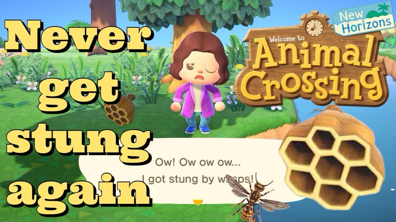 Ways to avoid being stung by wasps #animalcrossing ( ACNH) - YouTube