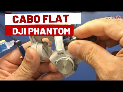 como trocar cabo flate do gimbal dji phantom 4 passo a passo - YouTube