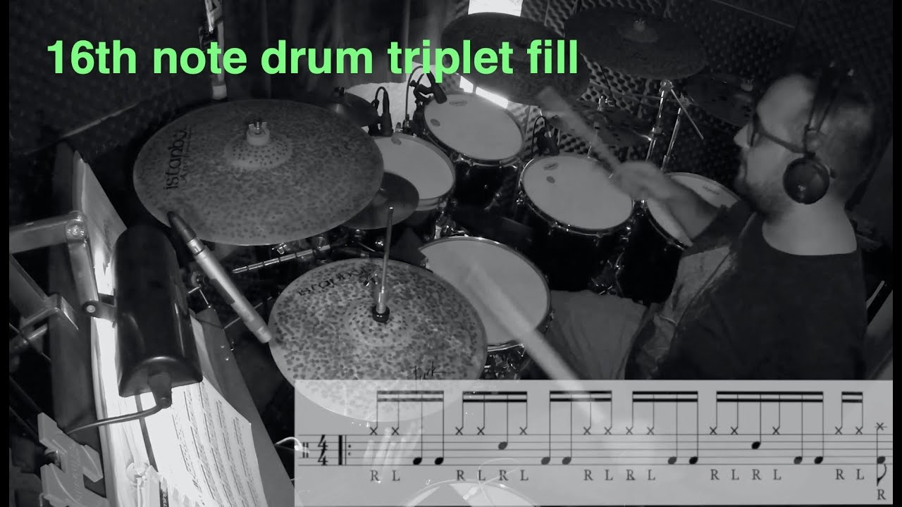 "16th note drum triplet fill” - YouTube