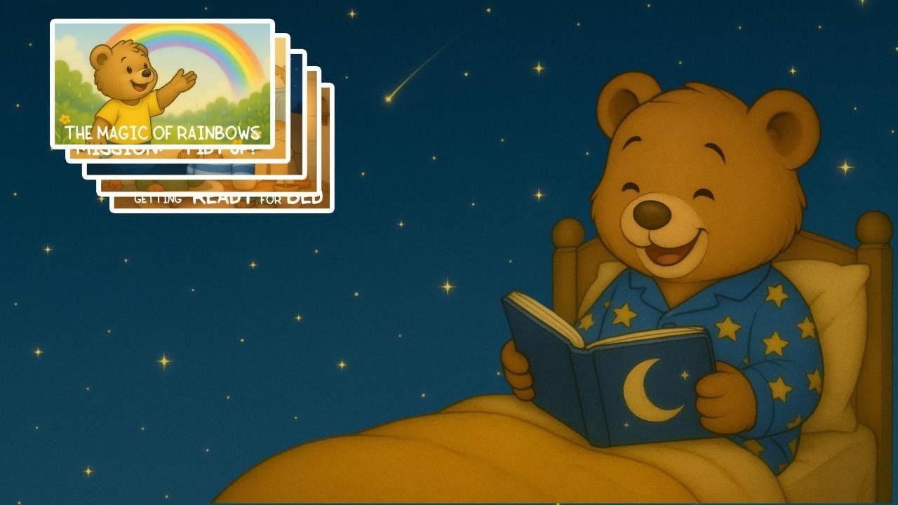 5 Cozy Bedtime Stories with Toby the Bear | Full Video for Kids ...