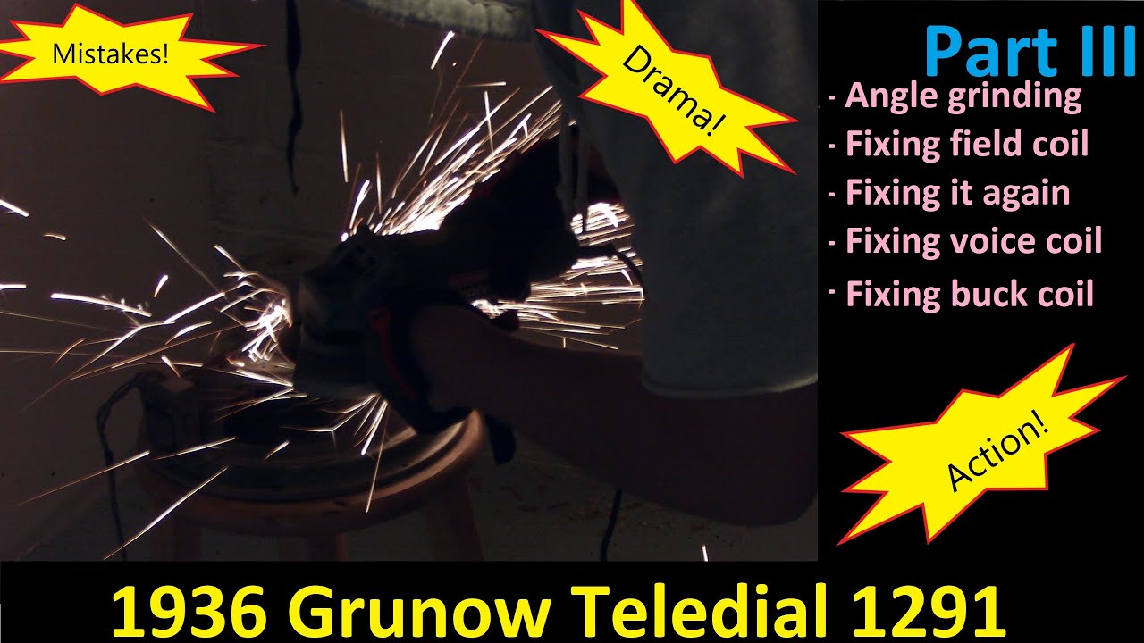 Restoration - Grunow Teledial 1291 Tube Radio Pt3 - YouTube