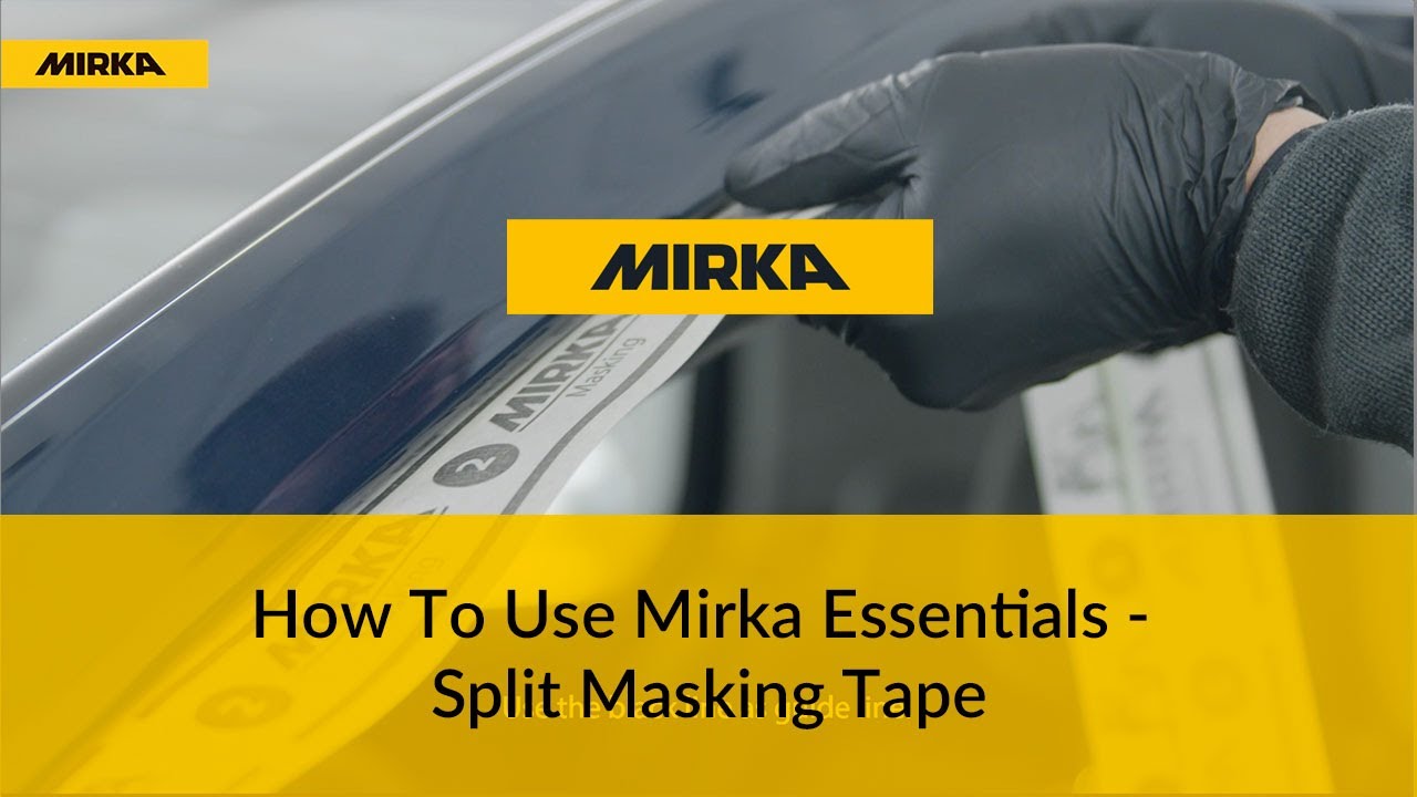 How To Use Mirka Essentials Split Masking Tape - YouTube
