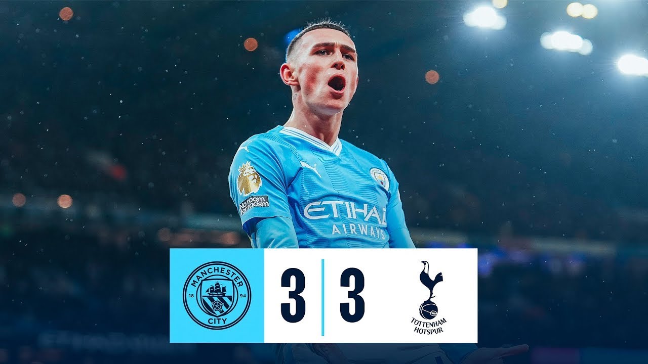 Man City vs Tottenham 3 3 Highlights & All Goals 2023 V1 - YouTube