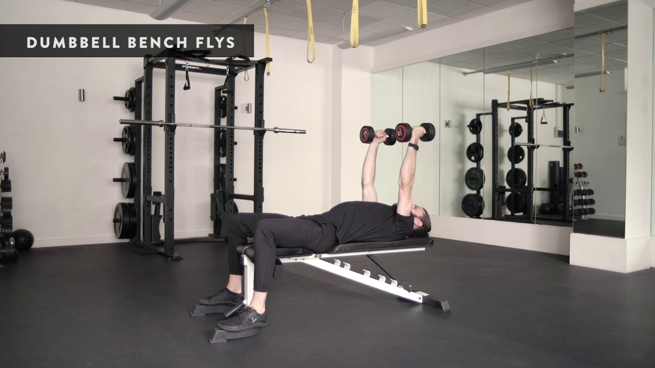 Dumbbell Bench Flys - YouTube