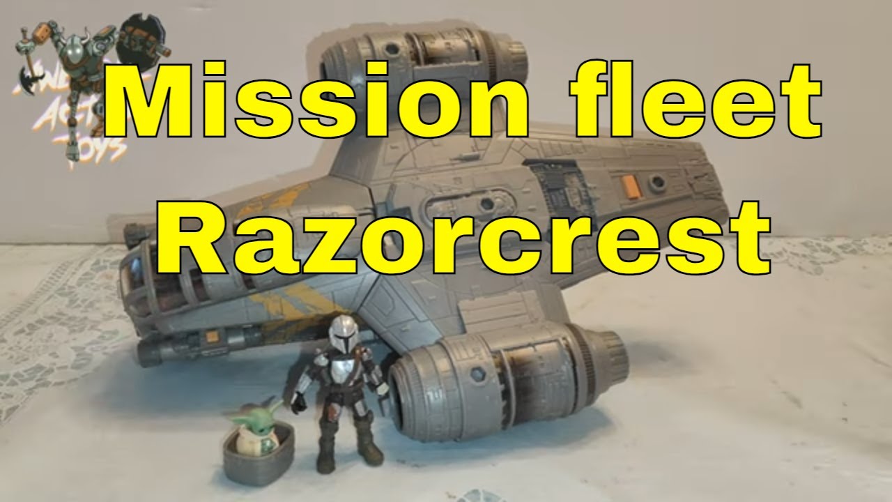 Star Wars Mission Fleet The Mandalorian Razor Crest ship play set. A ...
