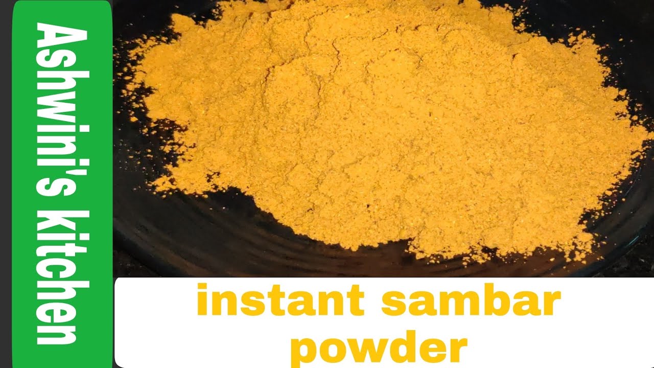 Instant sambar powder//quick sambar powder - YouTube